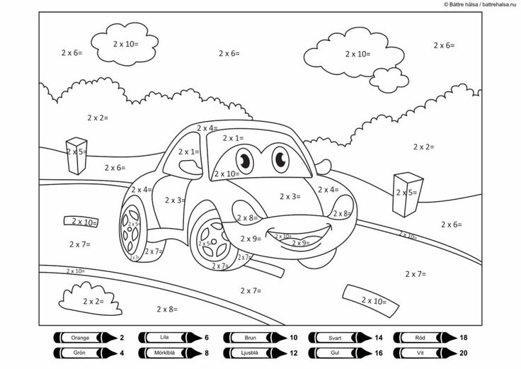 Ausmalbilder zur Multiplikation für kreatives Lernen
